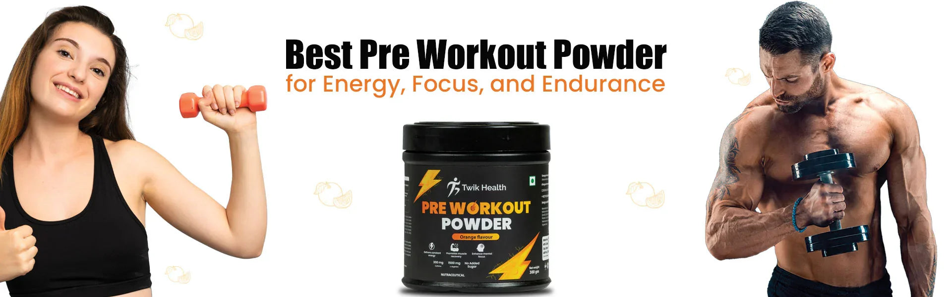 Pre Workout Powder for Energy, Focus, and Endurance | Twik Health